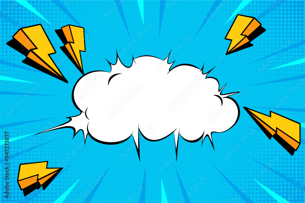 comic zoom background vector free Stock Vector | Adobe Stock