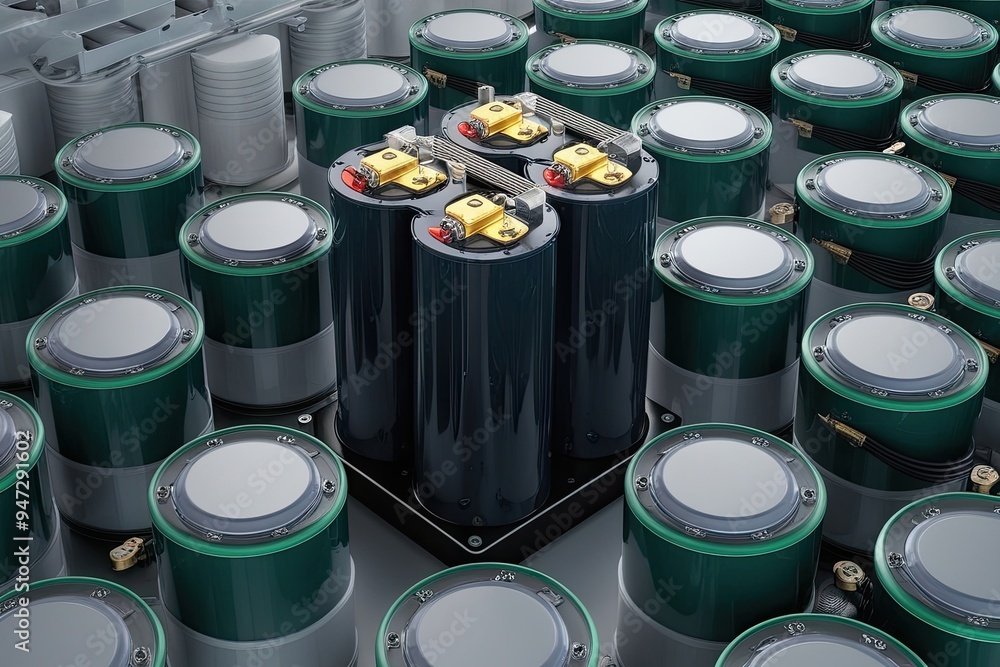 3D Realistic Rendering of Cylindrical Battery Modules for Electric ...