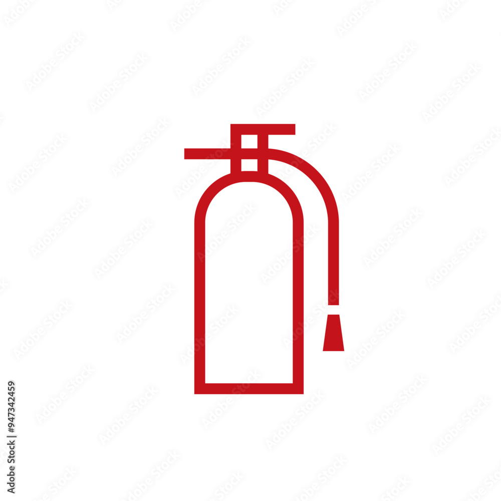Fire Extinguisher symbol icon. Signs for fire safety. Flat vector ...