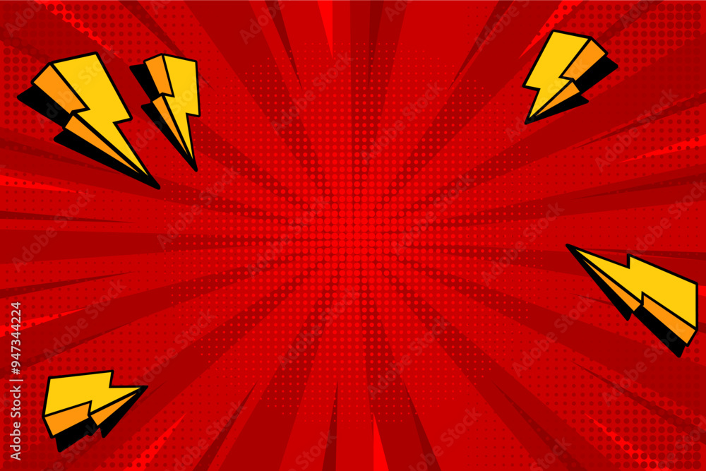comic zoom background vector free Stock Vector | Adobe Stock