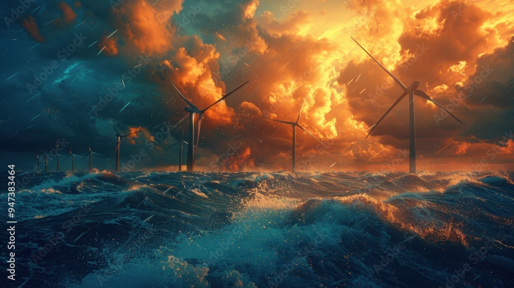 Wind Energy: Created by atmospheric pressure differences, wind energy ...
