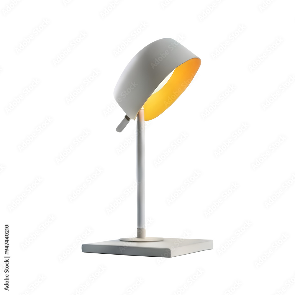 Isolated Contemporary Led Desk Lamp on a Transparent Background Png, 3d ...