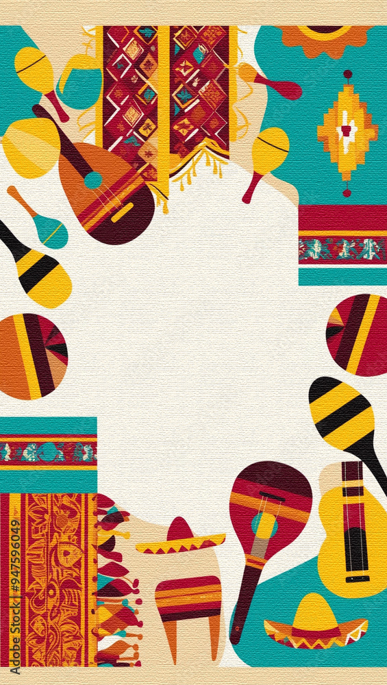 Vibrant Hispanic Heritage Month Illustration: Celebrating Cultural ...