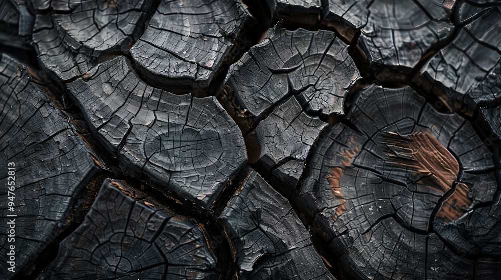 Rustic Dark Wooden Planks Background with Natural Knots and Distressed ...