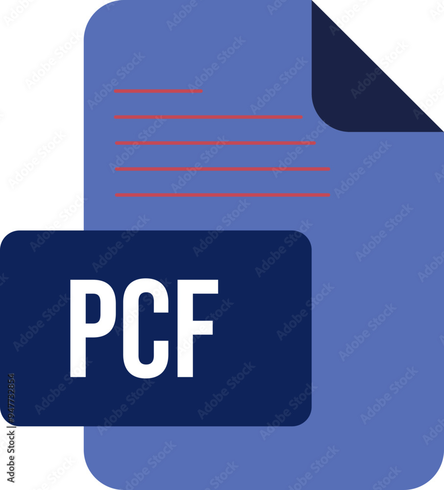 PCF icon black dashed outline v1 Stock Vector | Adobe Stock