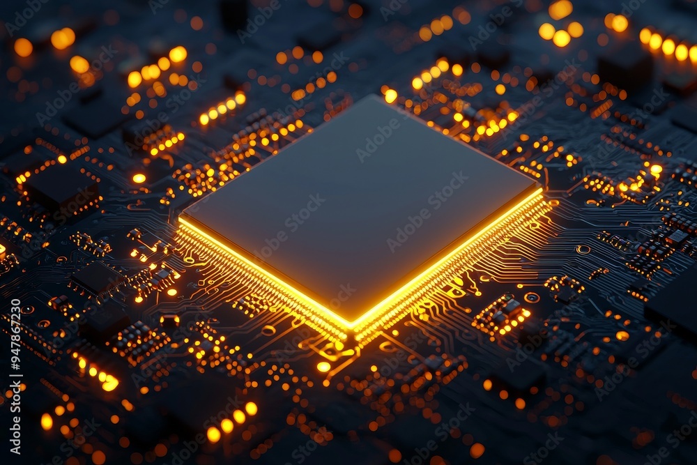 Circuit board. Technology background. CPU concept. Motherboard digital ...