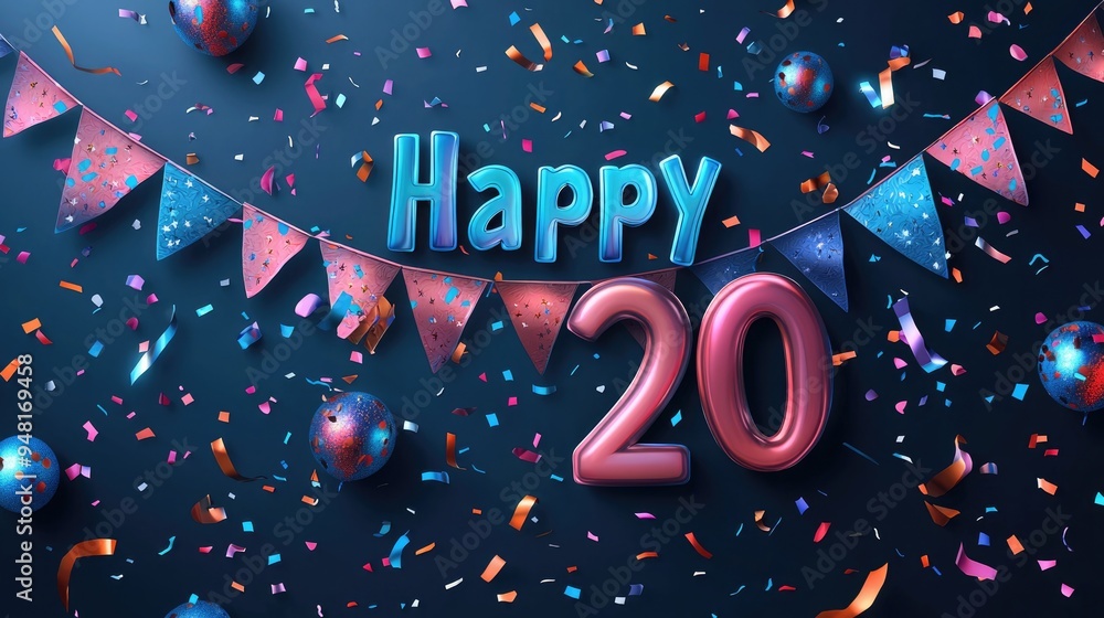 Two decade joy: text happy 20 years, celebrating twenty years of ...