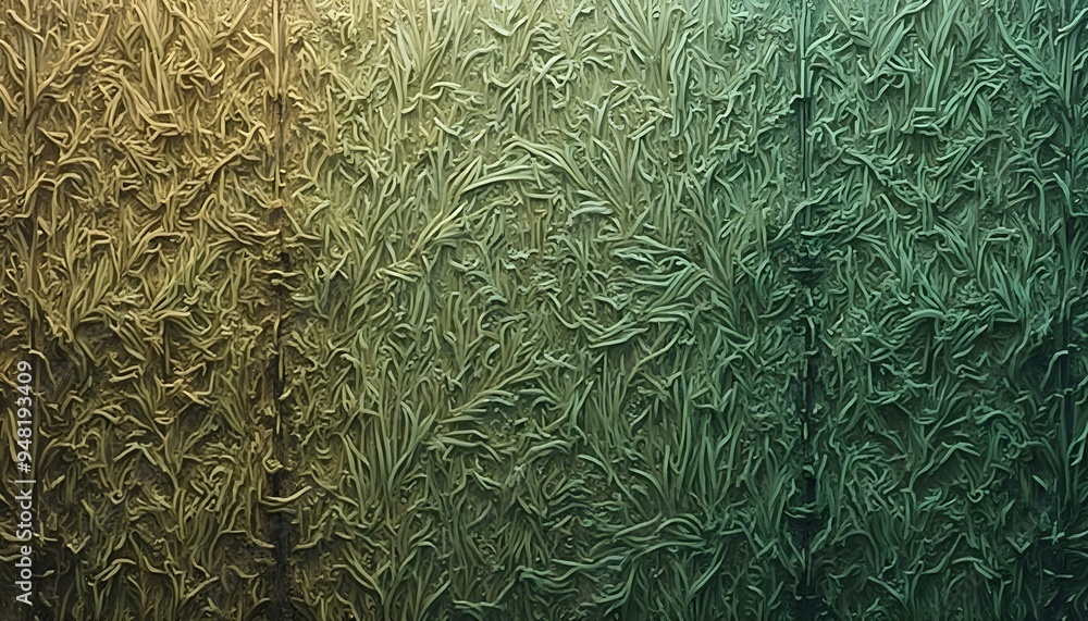 Seagrass texture with visible fibers and natural shades of green and ...