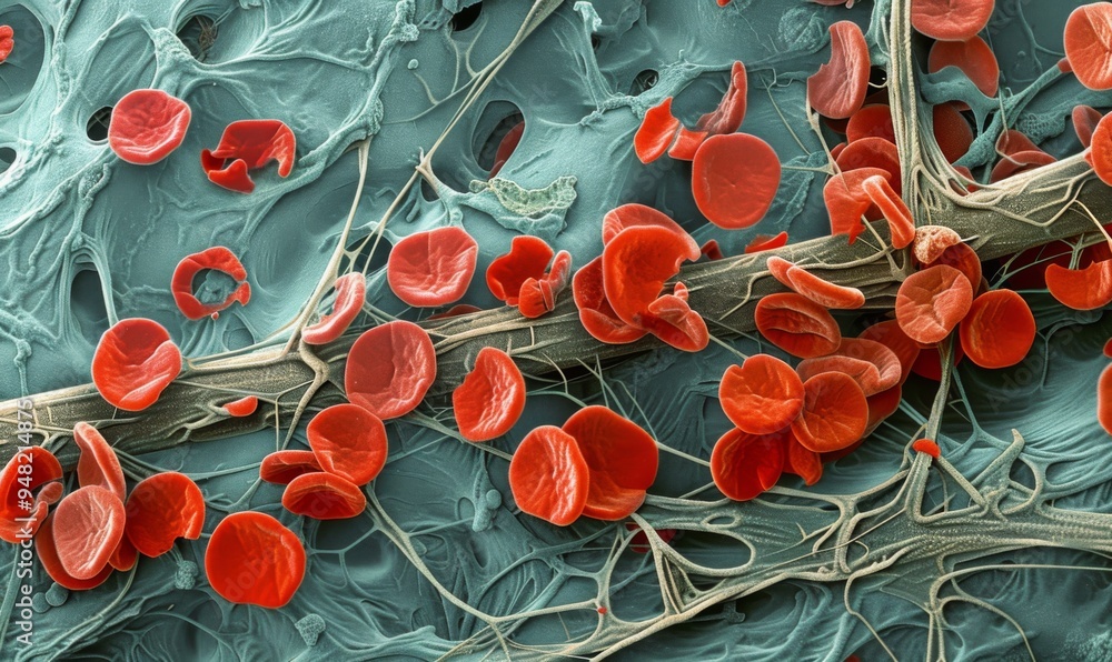 Fragmented RBCs, known as schistocytes, often suggest conditions like ...