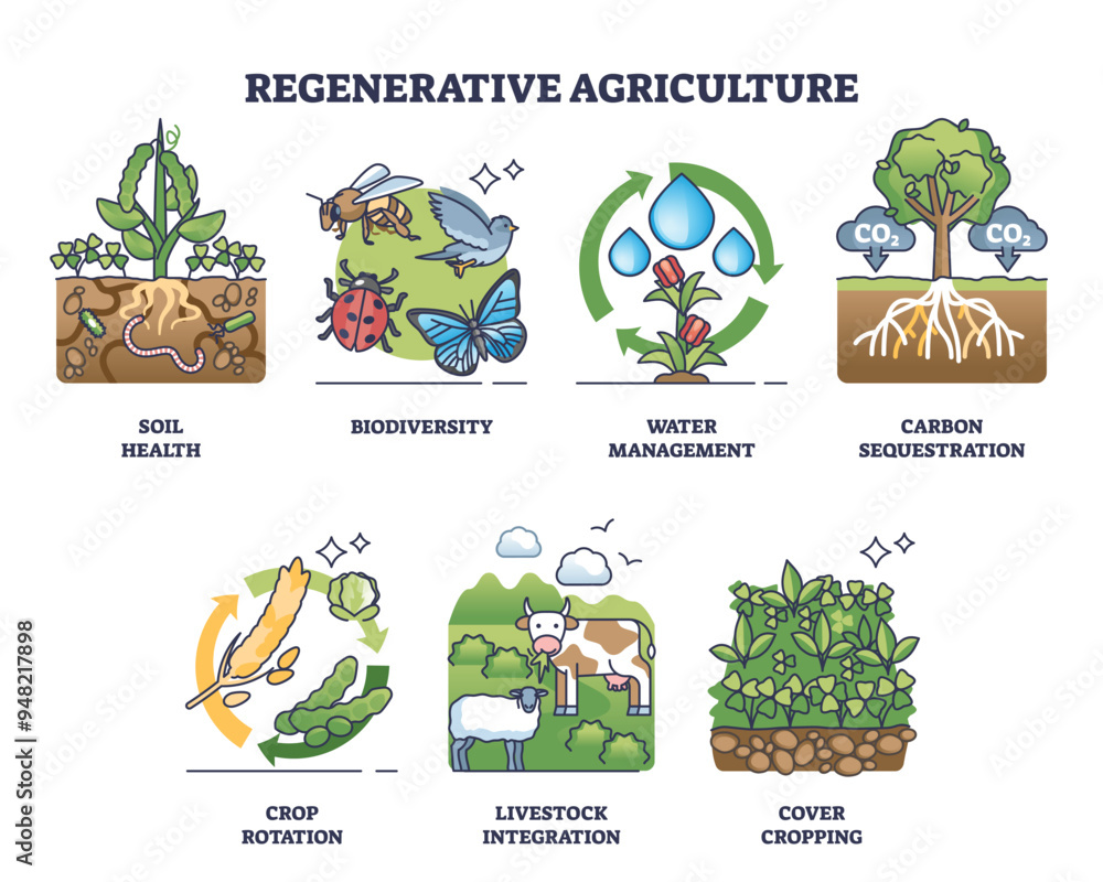 Regenerative agriculture and sustainable farming practices outline ...