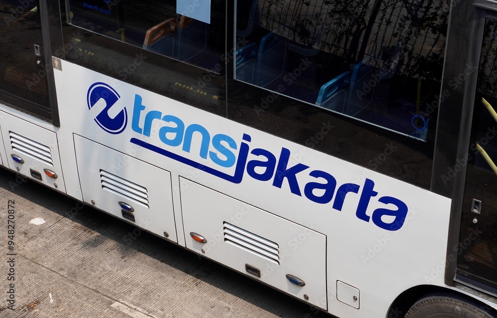 Jakarta, Indonesia - August 28th, 2024 - Transjakarta bus ...
