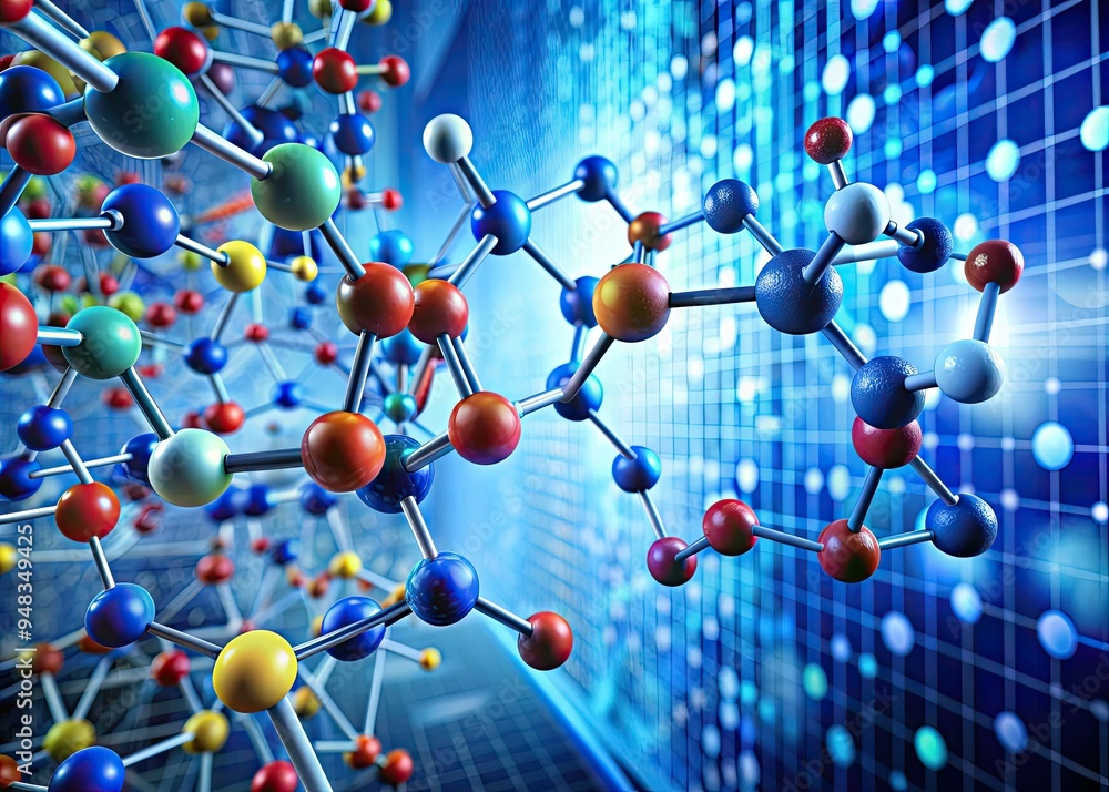 Biotech Blueprint: Technical, precise, schematic, molecular models ...