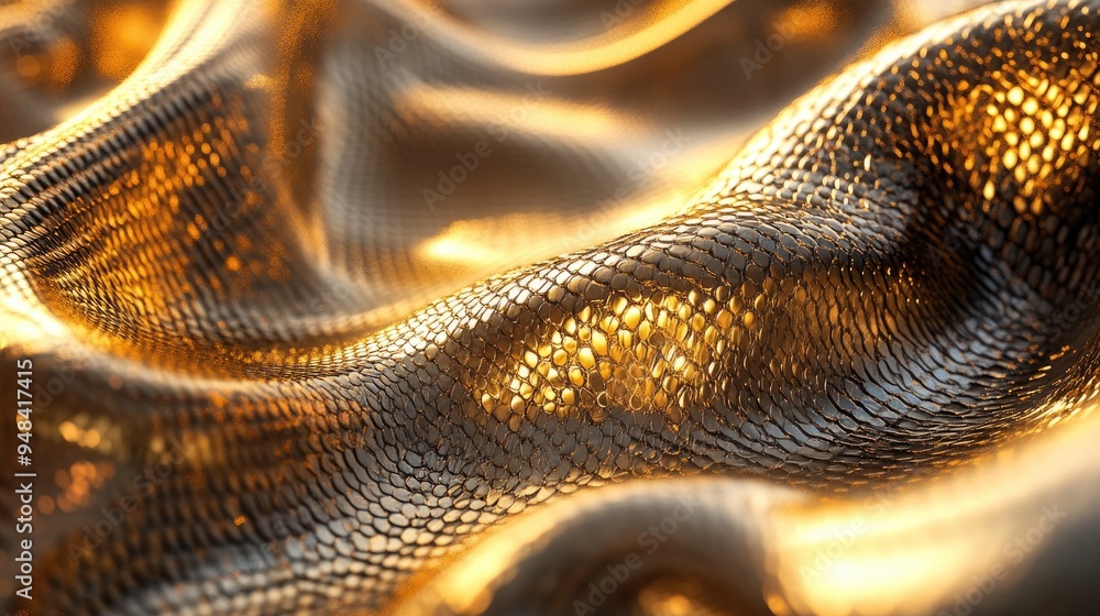 3D render of an abstract fantasy background featuring wavy intertwined ...