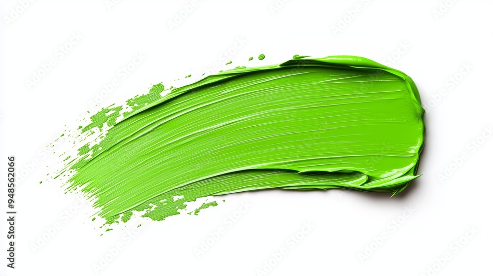 Bright neon green color palette, bold and lively hues, energetic swatch ...