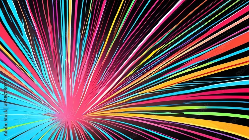 Speed lines backgrounds. Fast speed motion horizontal line manga effect ...