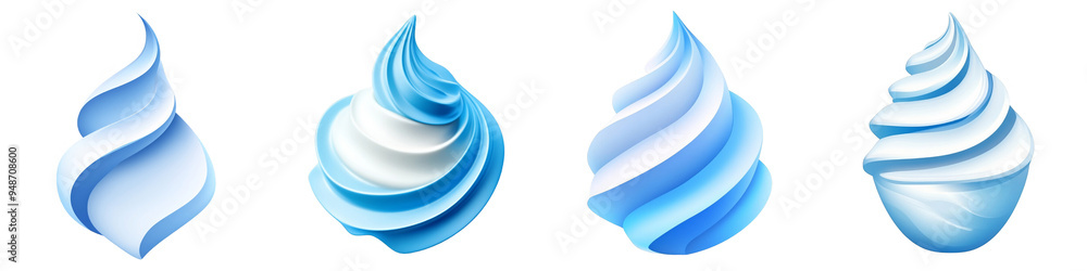 Cream clipart collection, symbol, logos, icons isolated on transparent ...