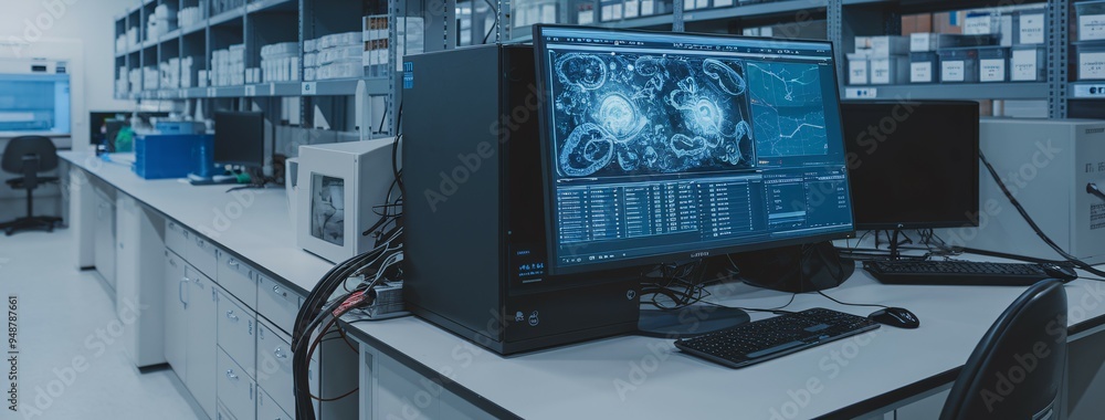 Brain-Computer Interface Lab: A desktop computer in a sterile ...