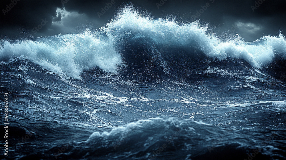 deep blue sea texture captures the chaotic beauty of ocean waves. The ...
