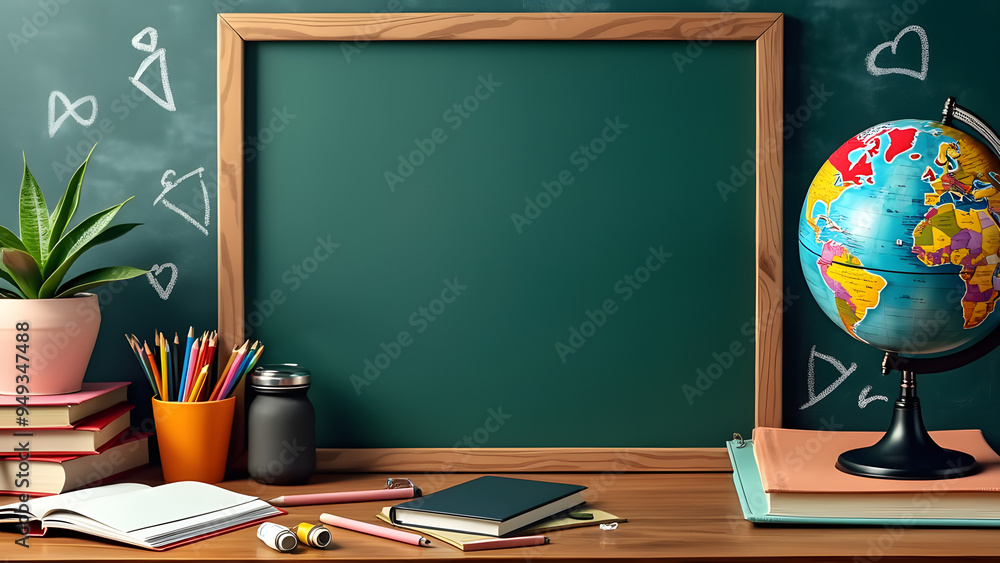 Welcome back to school poster or background design with School ...