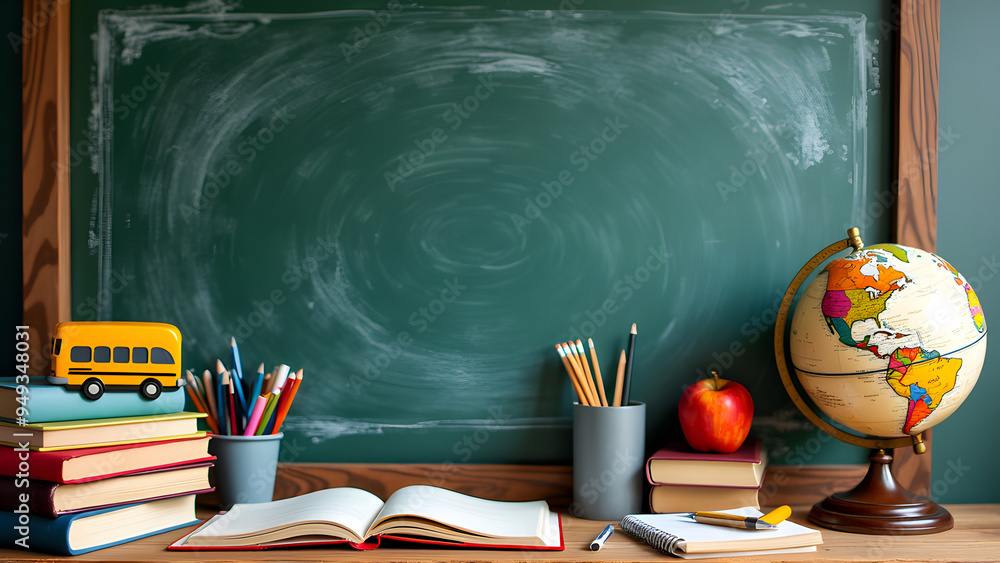 Welcome back to school poster or background design with School ...