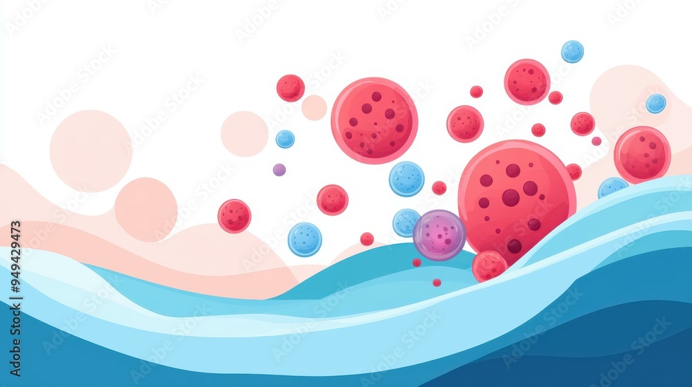 Fun art of mycoplasma cells shows their tiny size and unique wallless ...