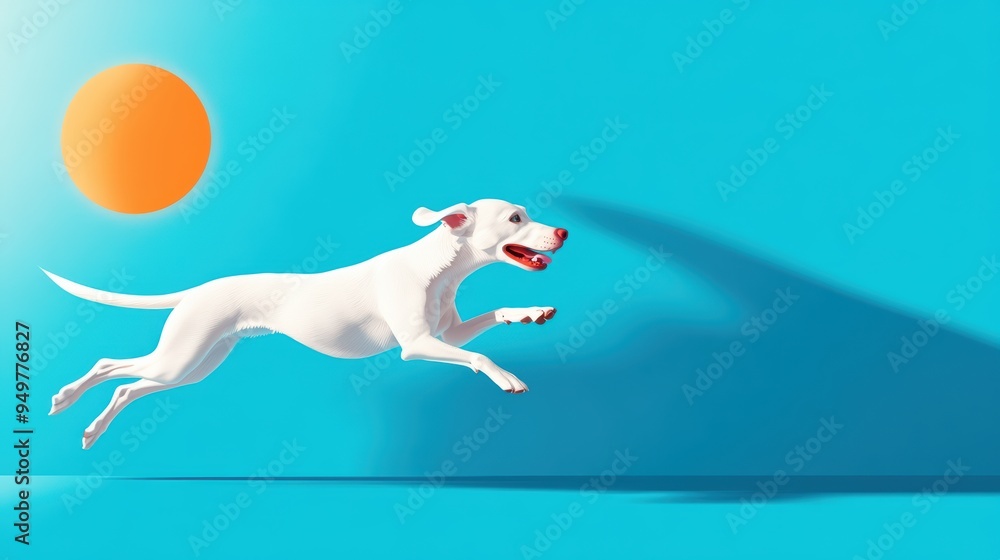 Playful illustration of a dog chasing its tail, with the caption "Did ...