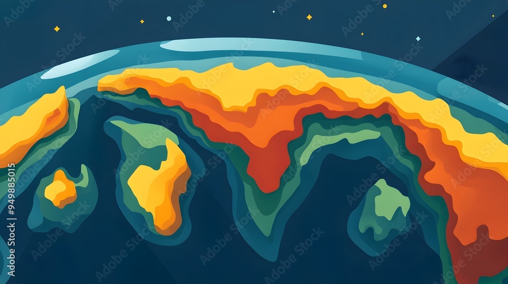 Detailed infographic showcasing the dynamic movement and interactions ...