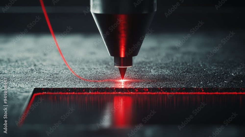 Laser amplification in engraving, visualizing the precision and depth ...
