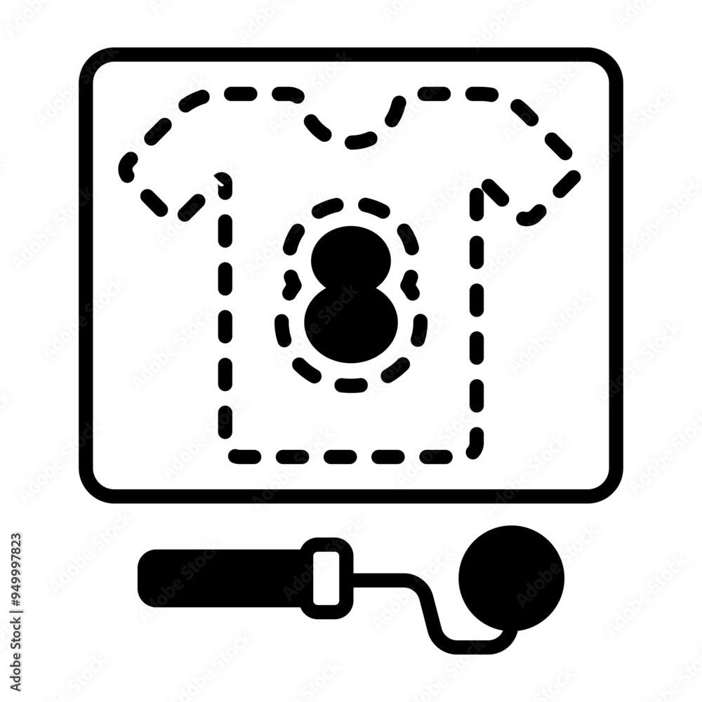 fabric cutting layout concept, illustrated a patterns to scale vector ...