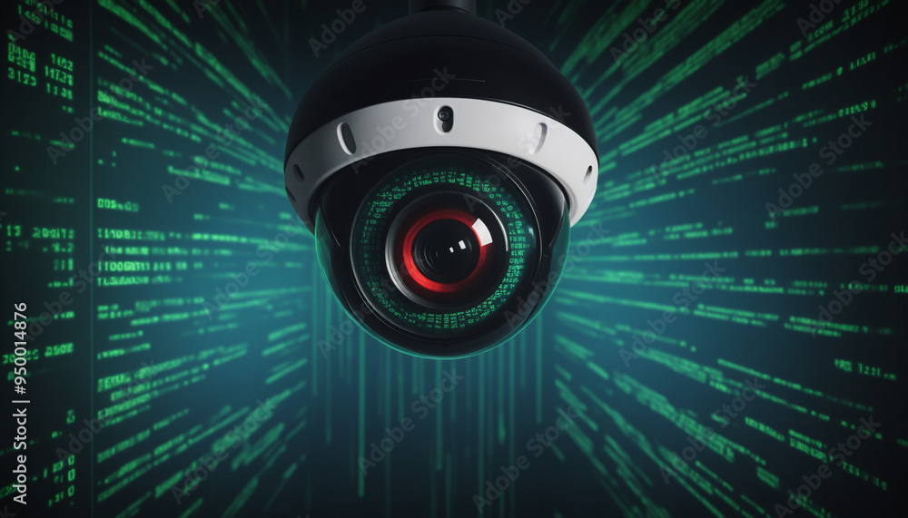 Caméra 3D surveillance IA sécurité protection données processus ...