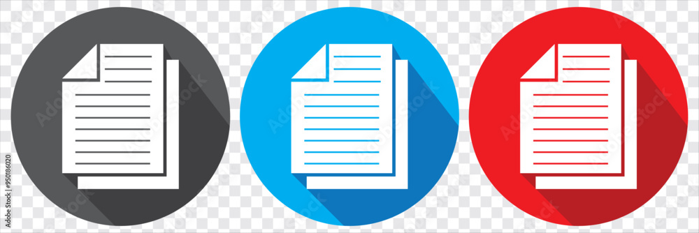 Document Icon of symbol. Document vector icon modern and simple flat ...