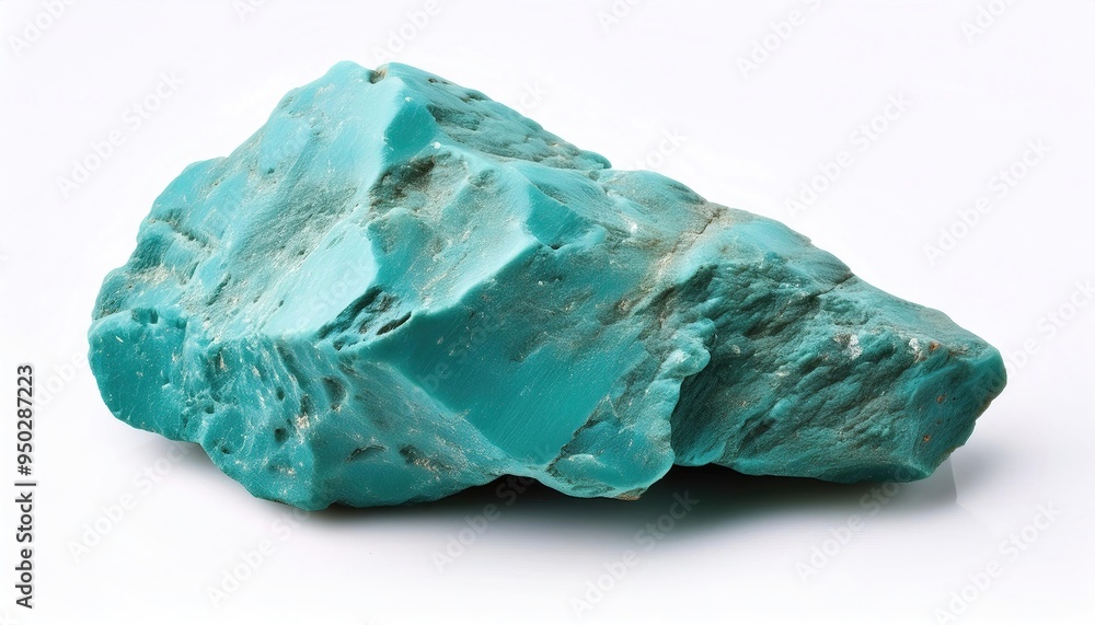 Turquoise - an opaque, blue to green mineral gemstone rock that is a ...