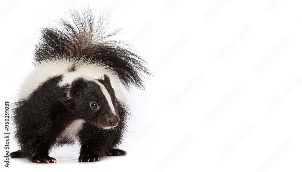 striped skunk - Mephitis mephitis - of live across much of North ...
