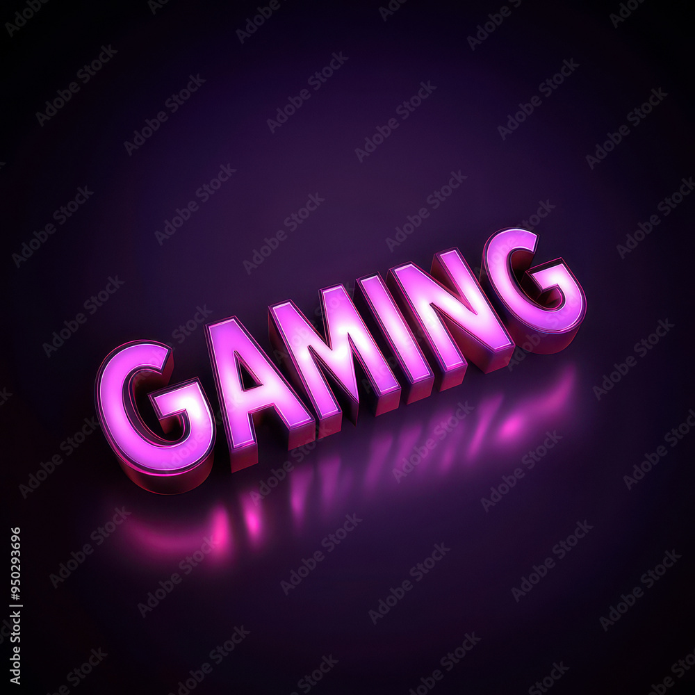 The word GAMING in a graffiti-style font, with spray paint effects and ...