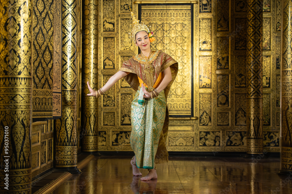 Pantomime (Khon) is traditional Thai classic masked play enacting ...