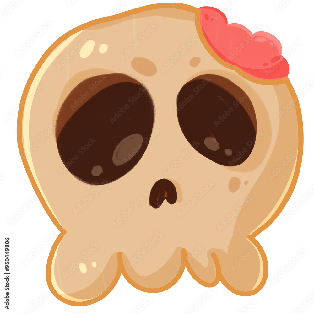 Cute skull Stock Illustration | Adobe Stock