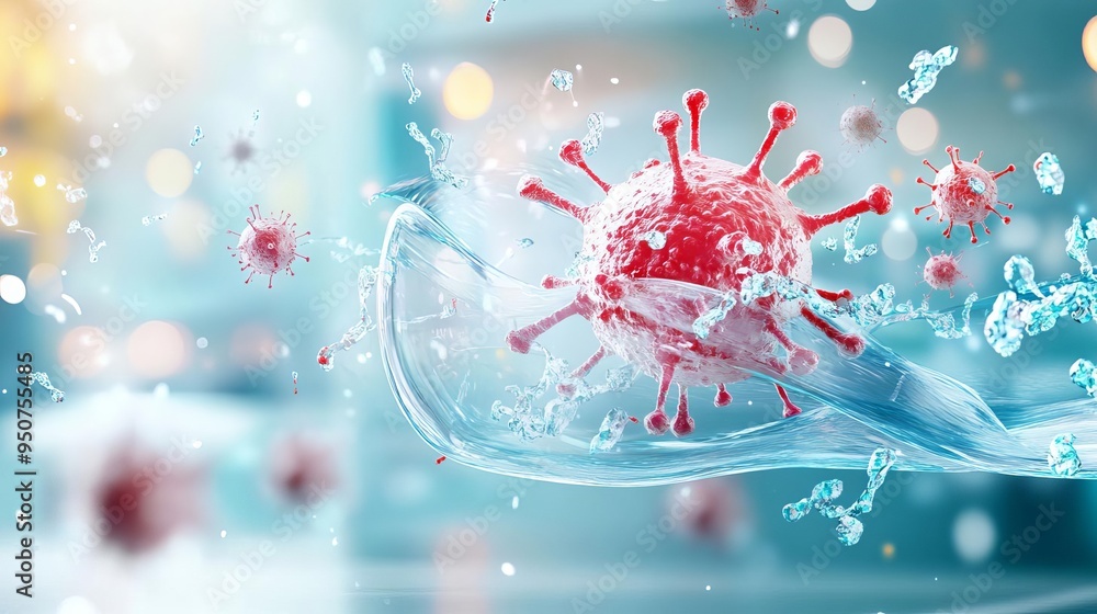 A conceptual representation of a prion causing contamination in a cell ...