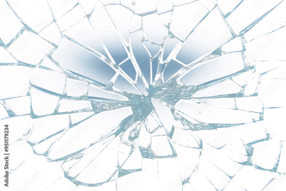 Shattered glass abstract png texture overlay effect, transparent ...