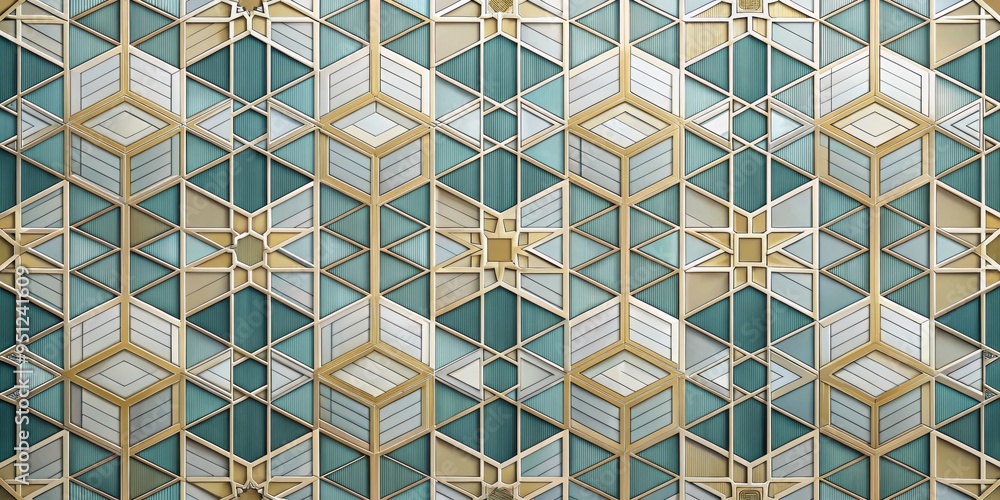 Architectural wallpaper with modern geometric patterns for stylish ...