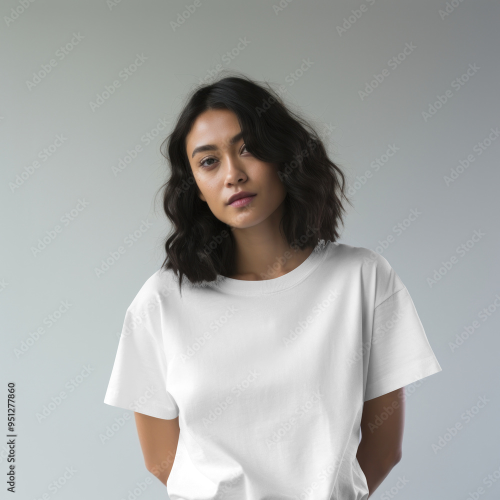 Foto de Stock Editable PNG with model png mockup, transparent design ...