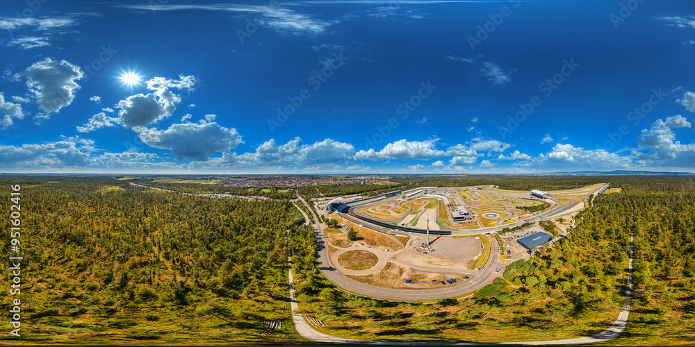 hockenheimring international f1 racetrack germany aerial south east to ...