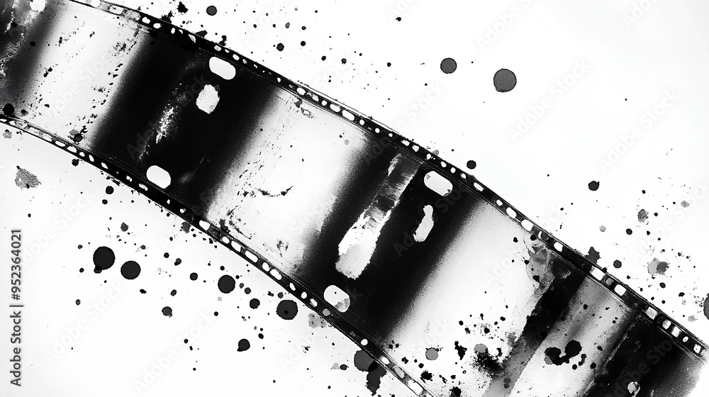 Film grain overlay effect, white background Stock Illustration | Adobe ...