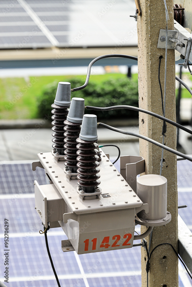 SF6 LBS load break switch, high voltage electric switch installed on ...