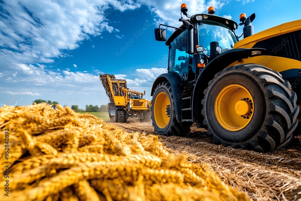 Biomass development projects are captured in a realistic photo of a ...