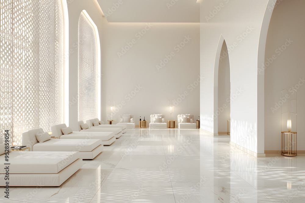 Foto de Stock Islamic Study Room with Elegant Furniture | Traditional ...