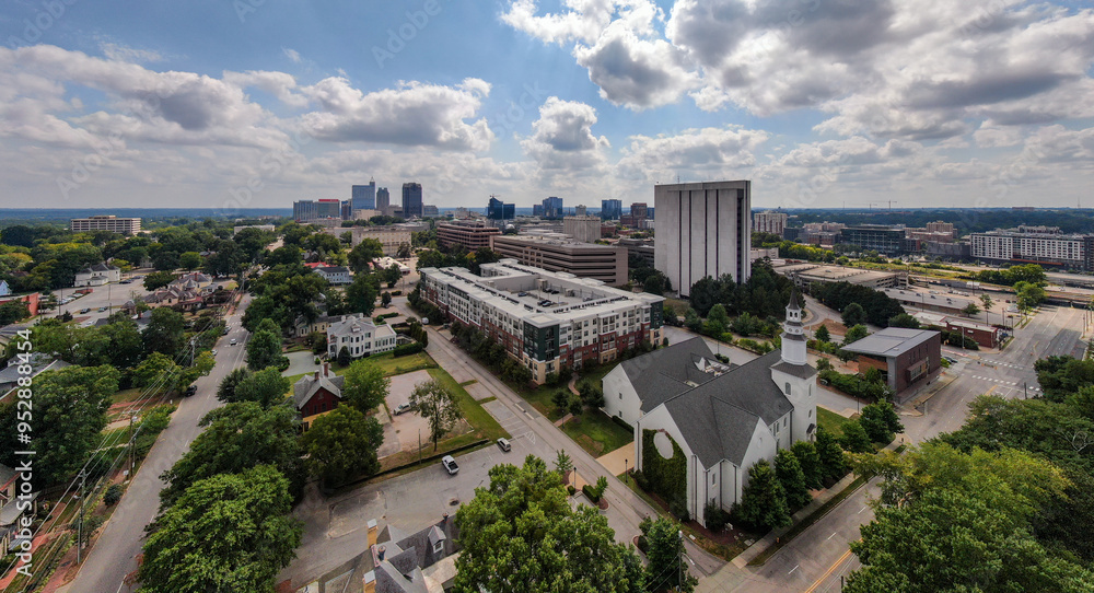Foto Daytime Drone Images of Downtown Raleigh North Carolina Featuring ...