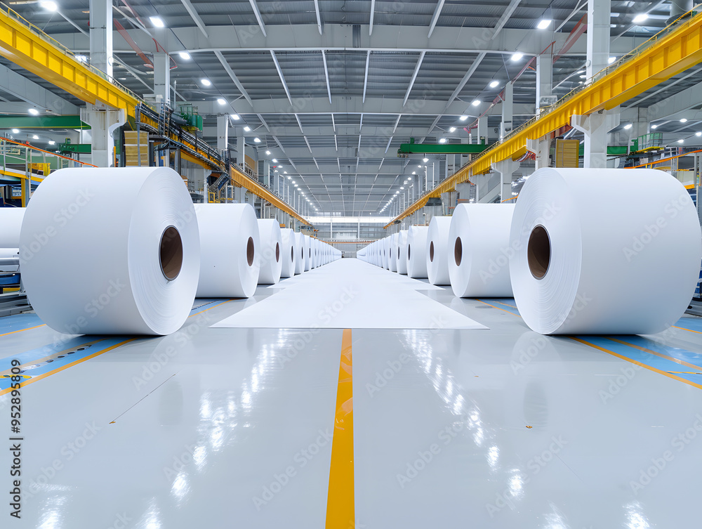 Large Paper-Making Machine in Operation | Massive Industrial Paper ...