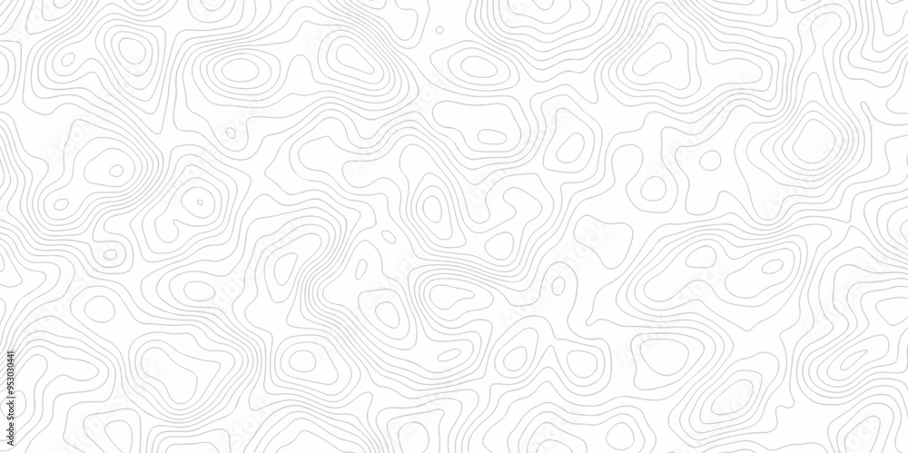 Vector topo map seamless wave topography map pattern camping grid ...