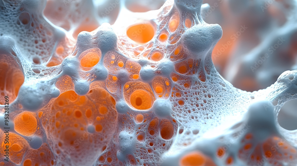 Capture the process of bone resorption, showing how osteoclasts break ...