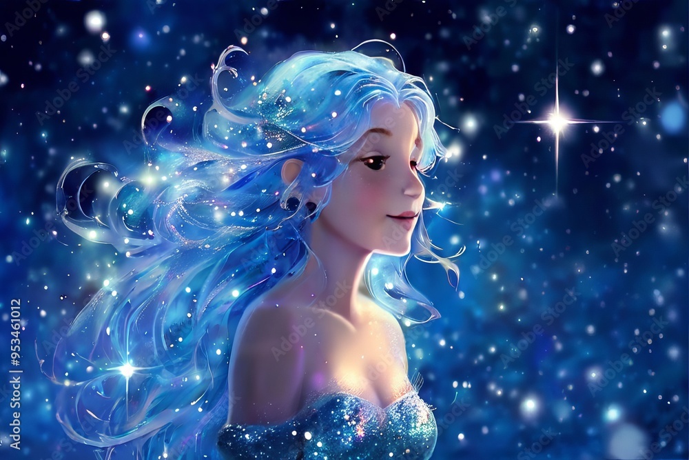 Ilustración de Stock shimmer the stardust sprite a sparkly sprite who ...